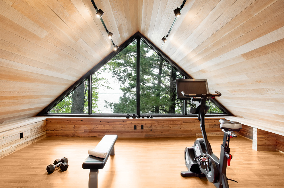 Tree House - Rustic - Home Gym - Montreal - by ARCHITEM Wolff Shapiro ...