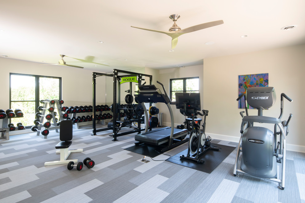 Westwood Modern Mountain - Rustic - Home Gym - Minneapolis - by Hendel ...