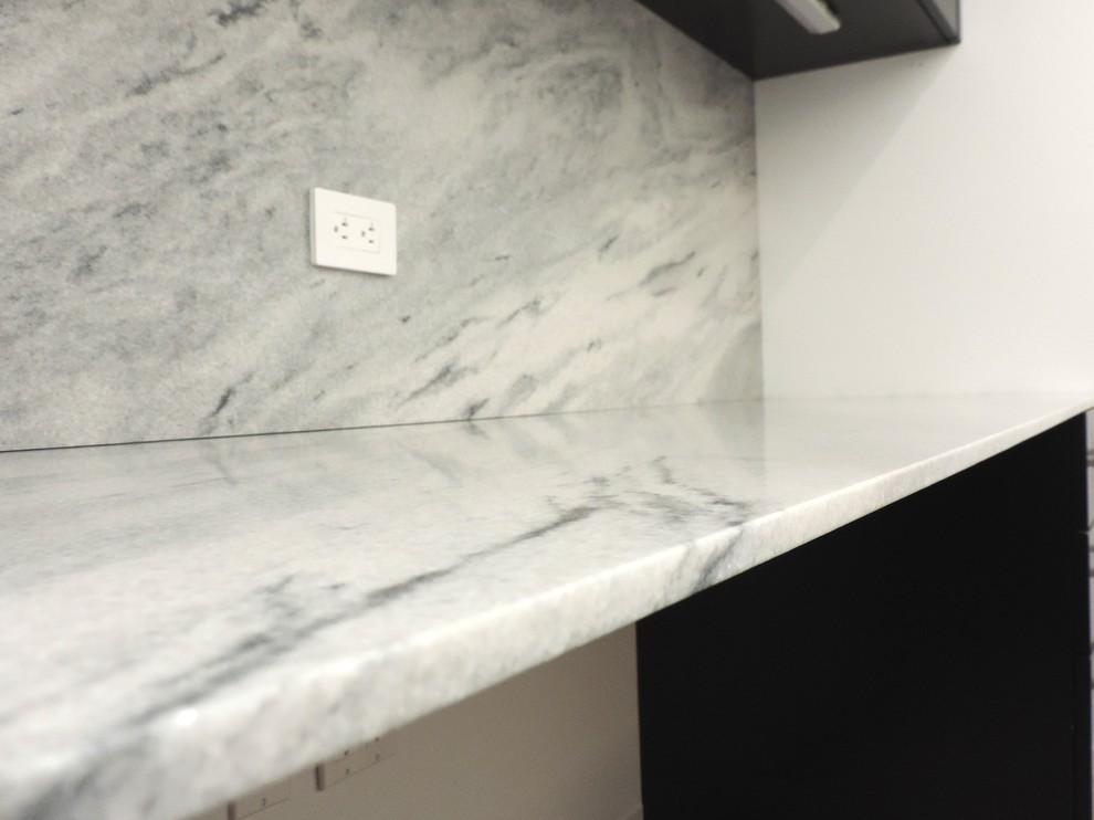 1cm Ultra Thin Pearl Grey Marble - Modern - Home Office - New York - by ...