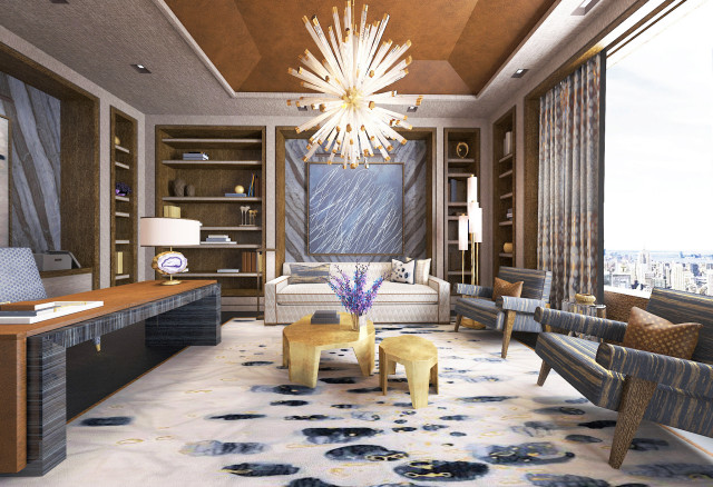 432 Park Avenue Residence - Contemporary - Home Office - New York - by ...