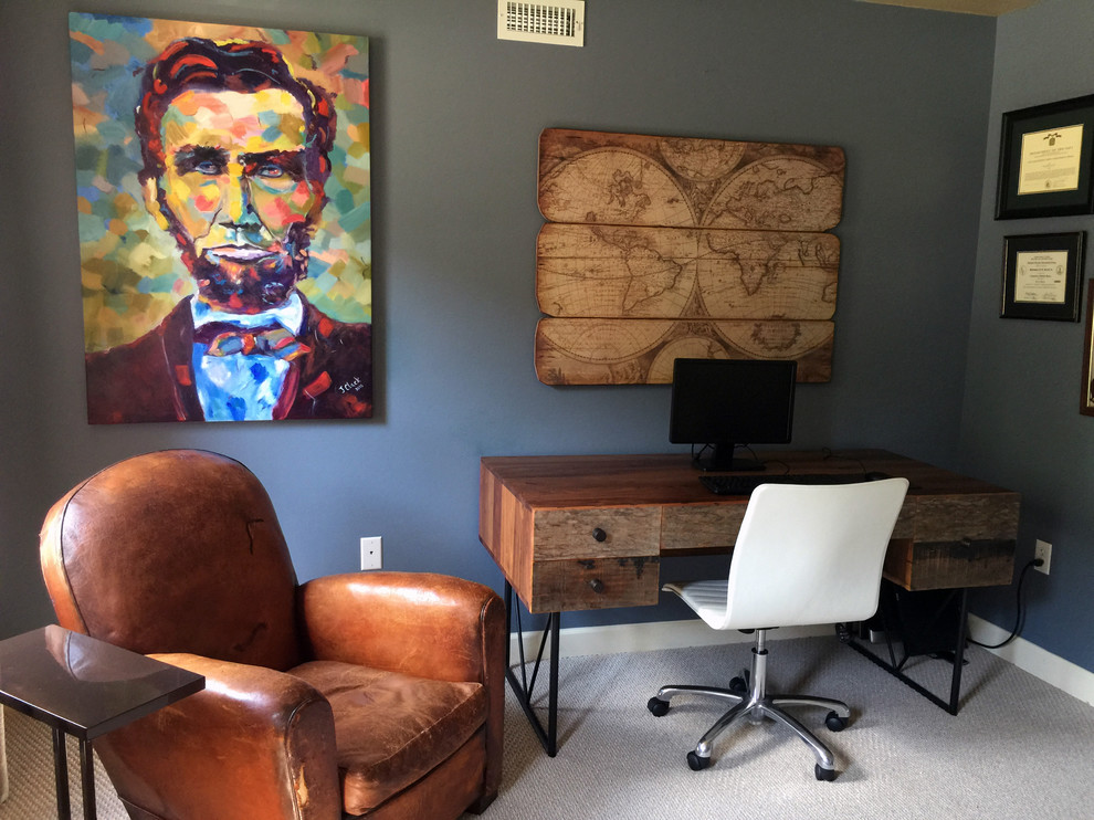 A Patriotic Office - Rustic - Home Office - Other - by Gather Interiors ...