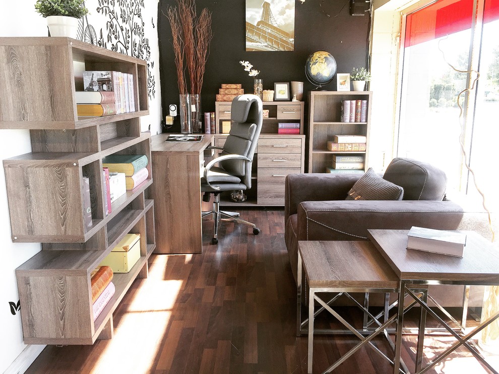 A Simple Contemporary Rustic Office Space - Rustic - Home Office ...