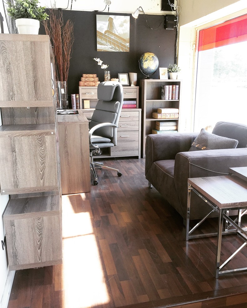 A Simple Contemporary Rustic Office Space - Rustic - Home Office ...