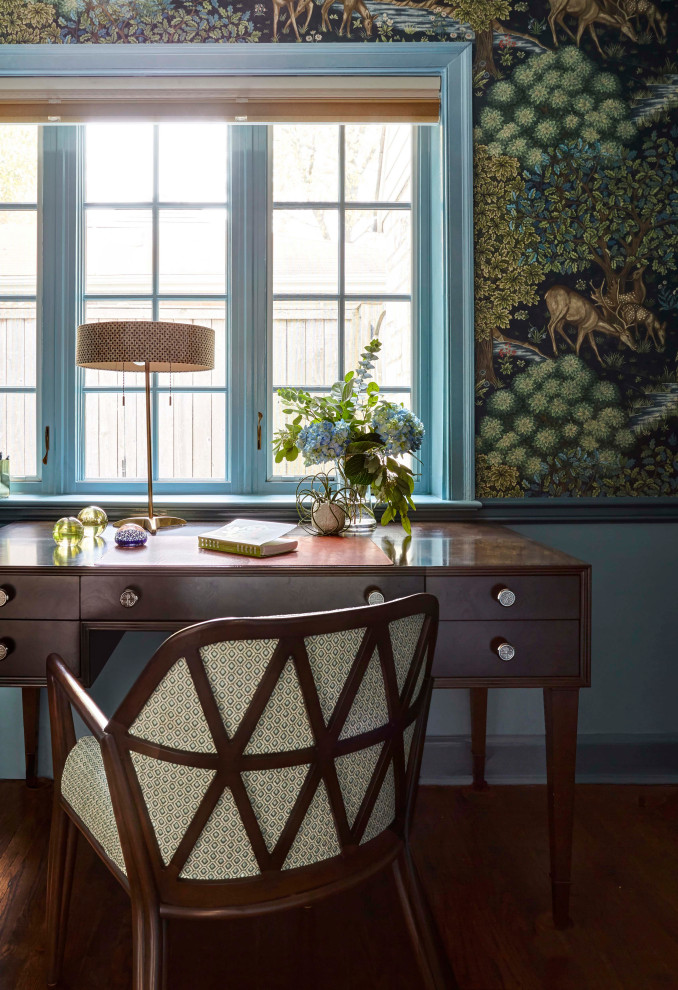 A Study transformed - Transitional - Home Office - Chicago - by Tina ...