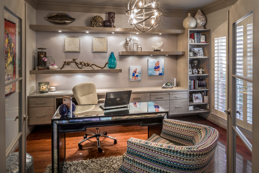 A Twist on the Traditional - Traditional - Home Office - Houston - by ...