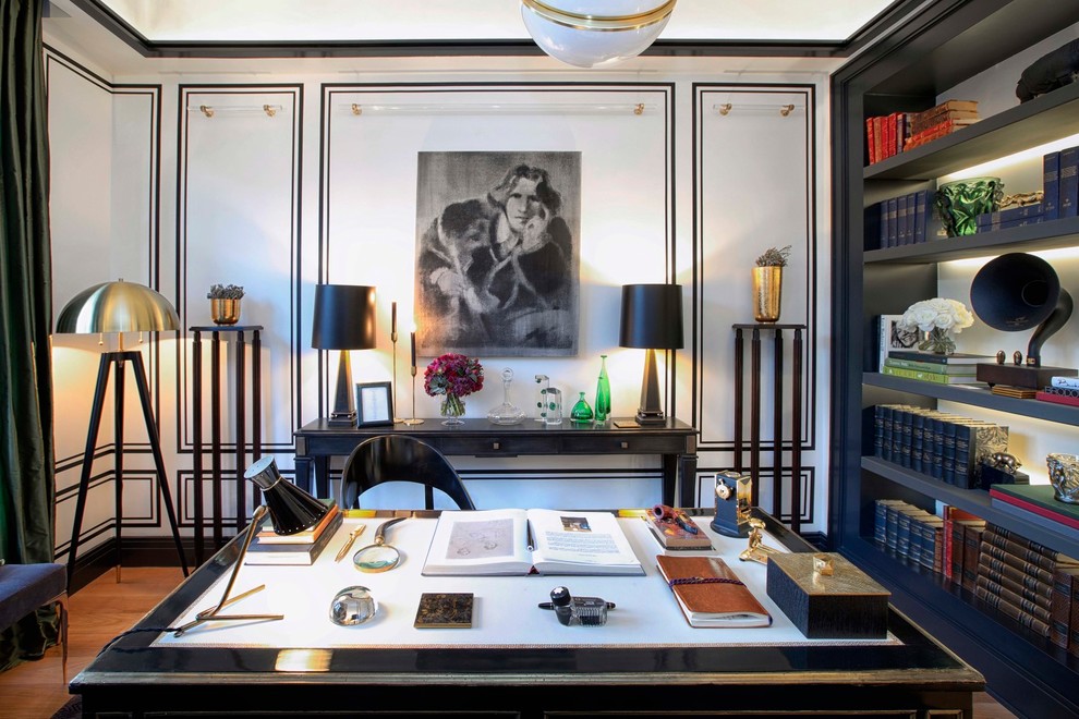 A Wilde Study - Home Office - New York - by Scarpidis Design | Houzz