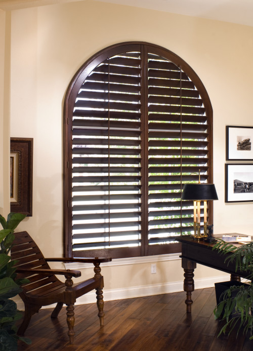 Arched Shutters For Your Home Office - Traditional - Home Office - San ...