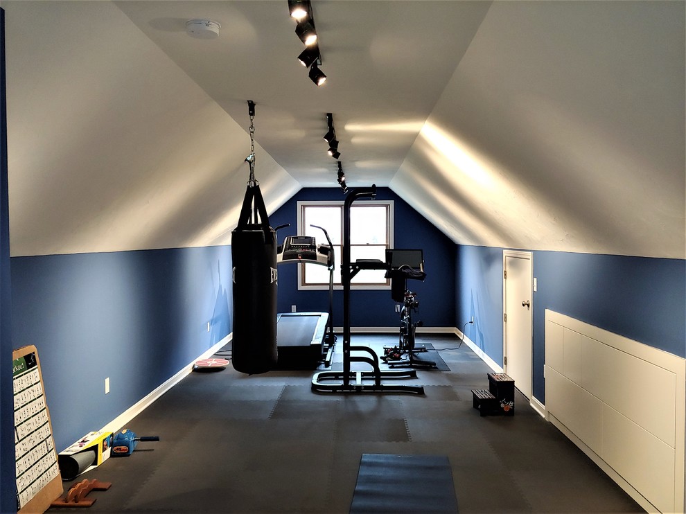 Attic Renovation / Attic Remodel - Contemporary - Home Office - Boston ...