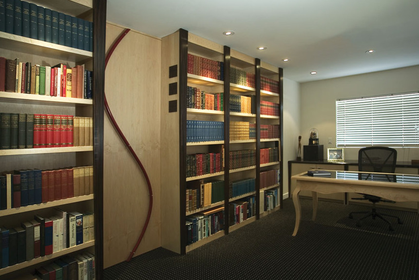 Bar and Library - Home Office - San Diego - by Icon Woodworking | Houzz