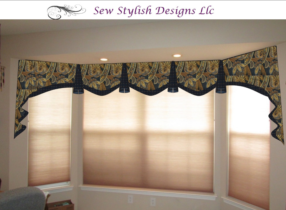Bay window valance digital rendering - Traditional - Home Office ...