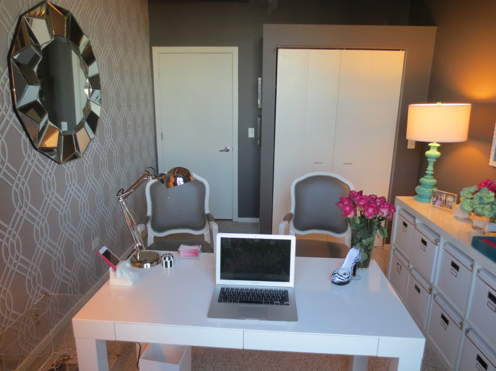 Before and Afters Home Office Redecorate - Eclectic - Home Office ...