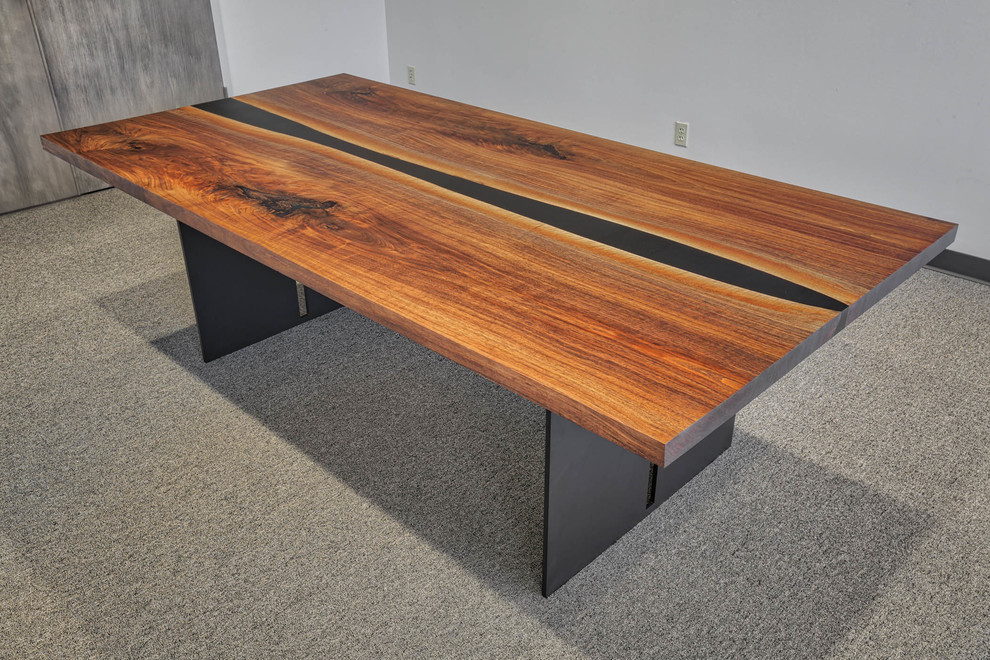 Black Walnut Conference Table - Contemporary - Home Office - Tampa - by ...