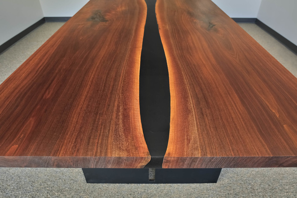 Black Walnut Conference Table - Contemporary - Home Office - Tampa - by ...