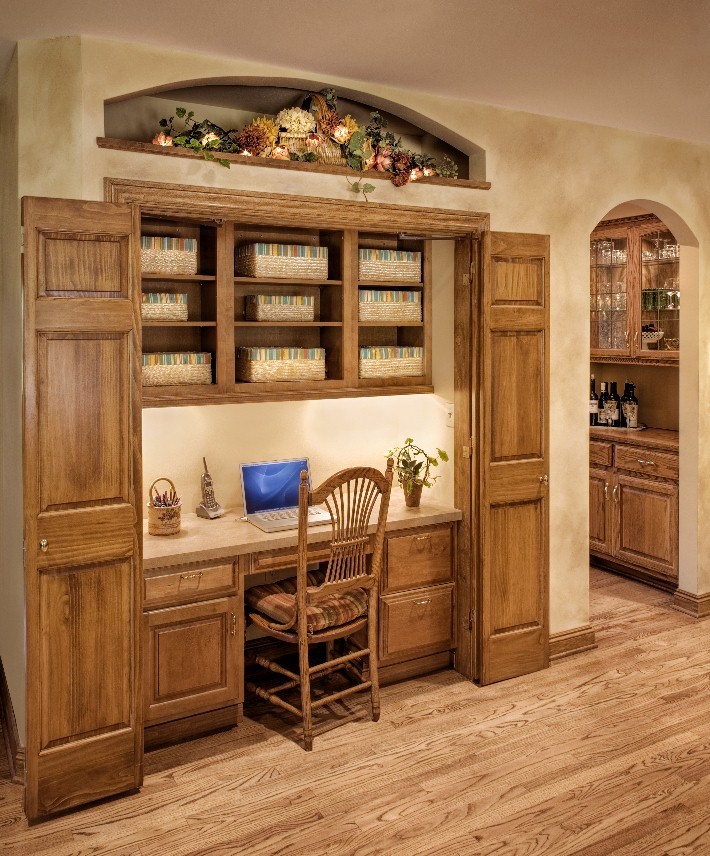Brookfield Custom Hidden Desk - Traditional - Home Office - Milwaukee ...