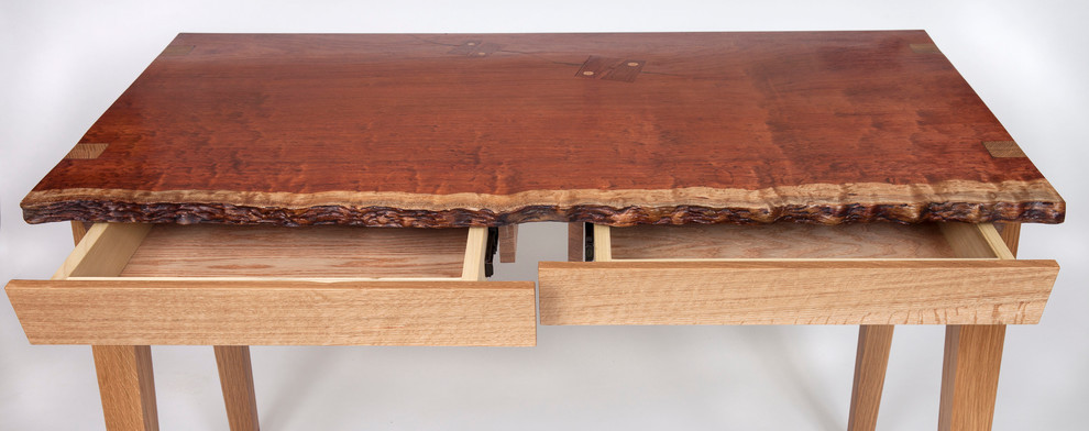 Bubbling Live Edge Desk with Drawers - Modern - Home Office - Boston ...