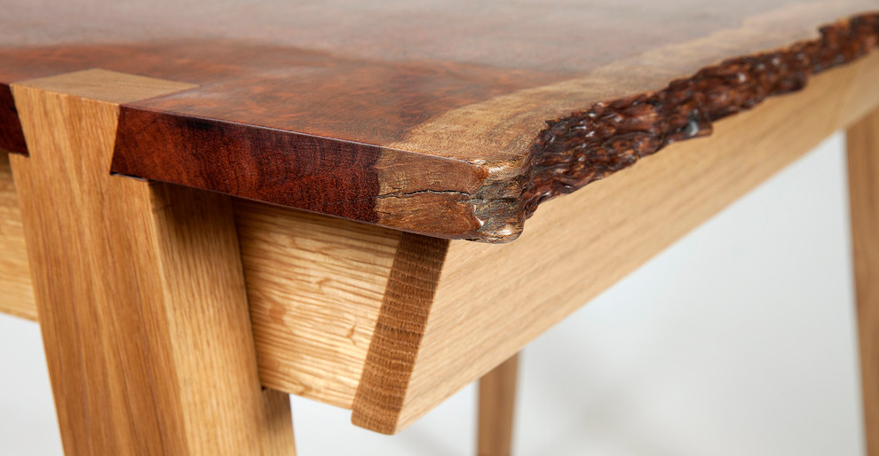 Bubbling Live Edge Desk with Drawers - Modern - Home Office - Boston ...