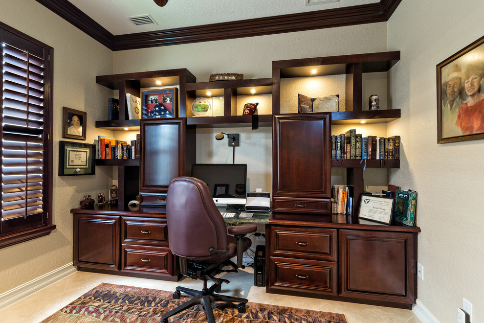 Built-in office - Transitional - Home Office - Miami - by Jill K ...