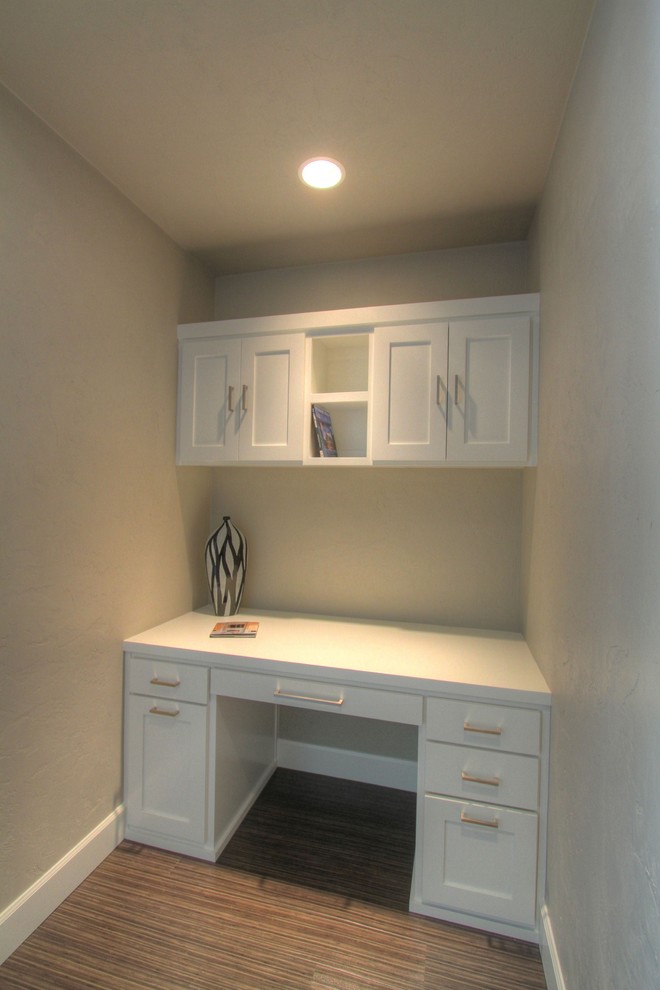 Built-in Workstation + storage for Urban Loft style home - Transitional ...