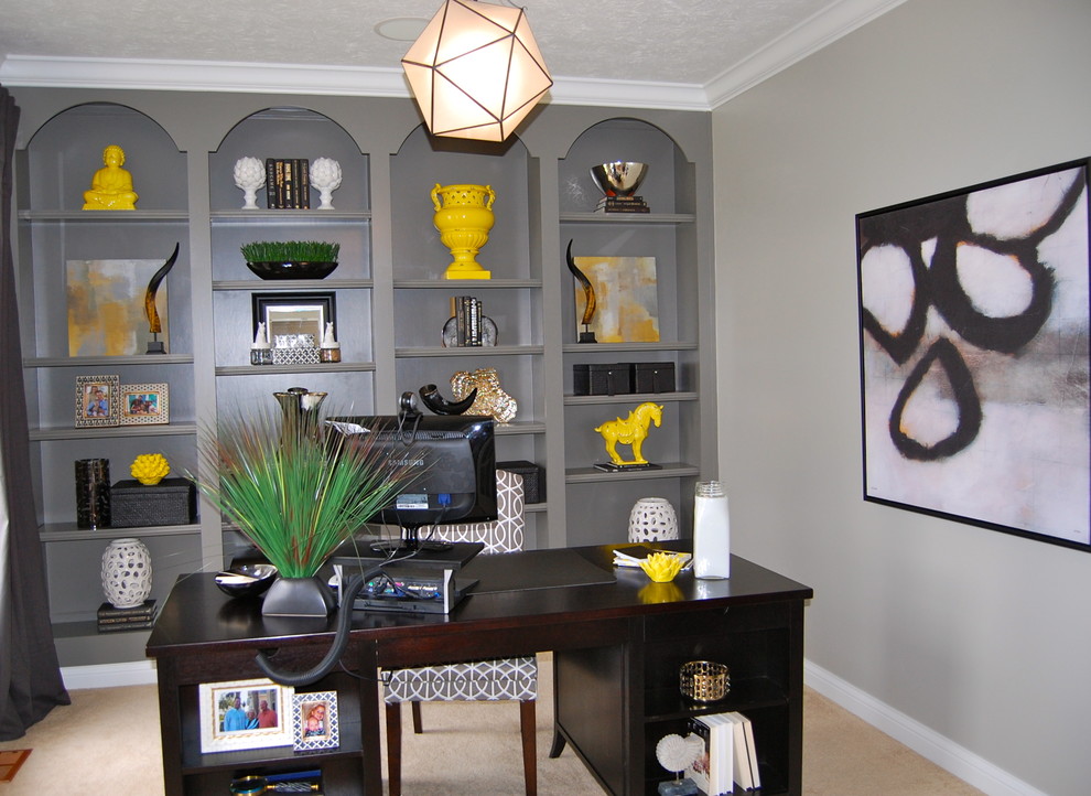 Carmel Home Office - Contemporary - Home Office - Indianapolis - by ...