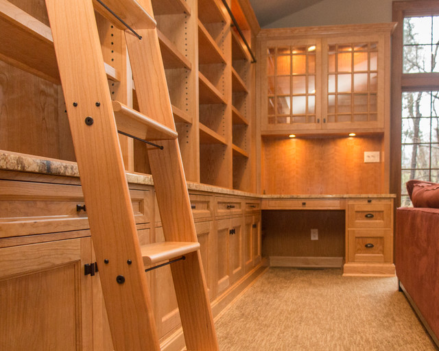 Cherry Library Bookcases - Traditional - Home Office - New York - by ...
