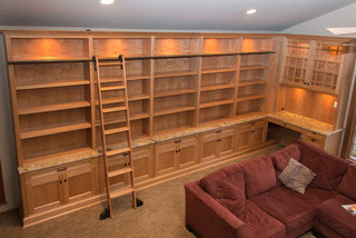 Cherry Library Bookcases - Traditional - Home Office - New York - by ...