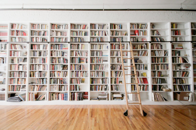 Classic Library in a SoHo Loft - Industrial - Despacho - Nueva York ...