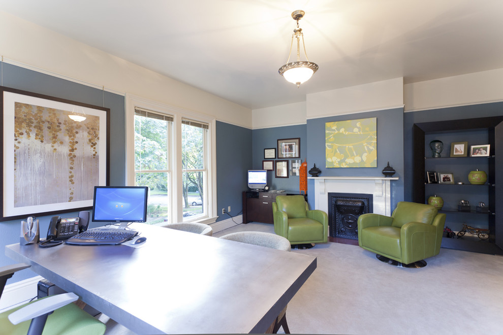 Contemporary Home Office - Contemporary - Home Office - Portland - by ...