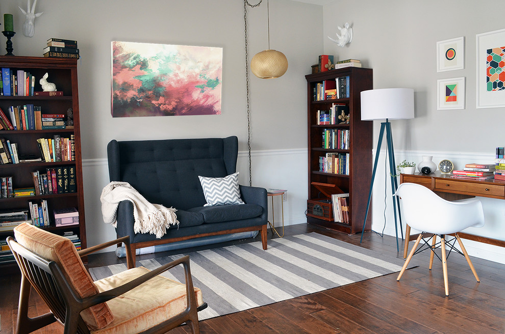 Cozy, Modern Reading Room - Midcentury - Home Office - Dallas - by The ...