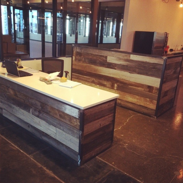 Custom Barn Wood and Steel - Rustic - Home Office - Chicago - by ...