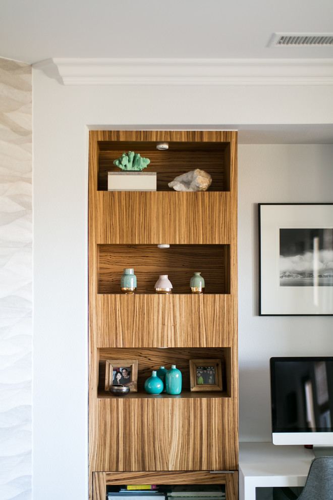 Custom Bookcase and Desk - Contemporary - Home Office - Orange County ...
