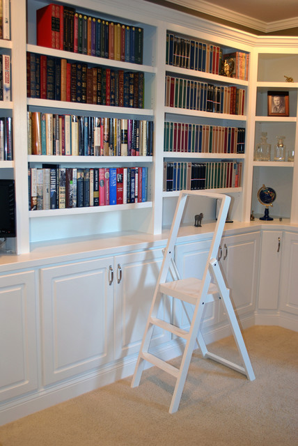 Custom Bookshelves in Northern Virginia - Traditional - Home Office ...