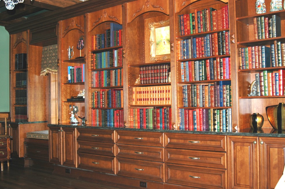 Custom Built-In Library - Traditional - Home Office - Other - by ...