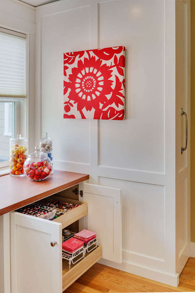 Custom Fabric Studio/Workspace - Transitional - Home Office - Boston ...