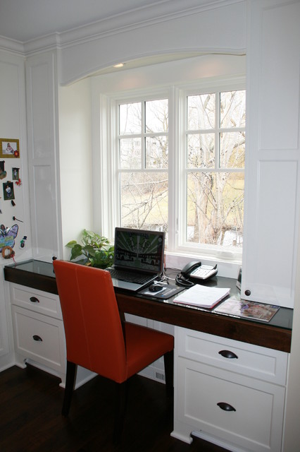 Custom home office desk - Classique - Bureau à domicile - Minneapolis ...