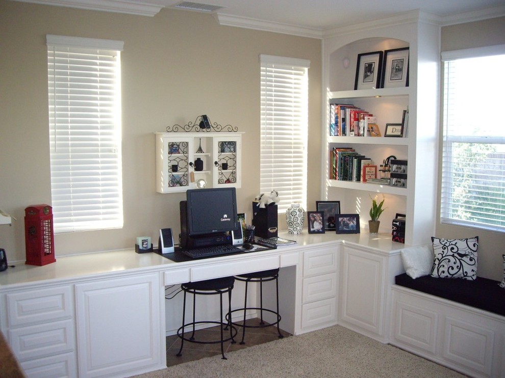 Custom Home Offices & Workstations - Traditional - Home Office - Los ...