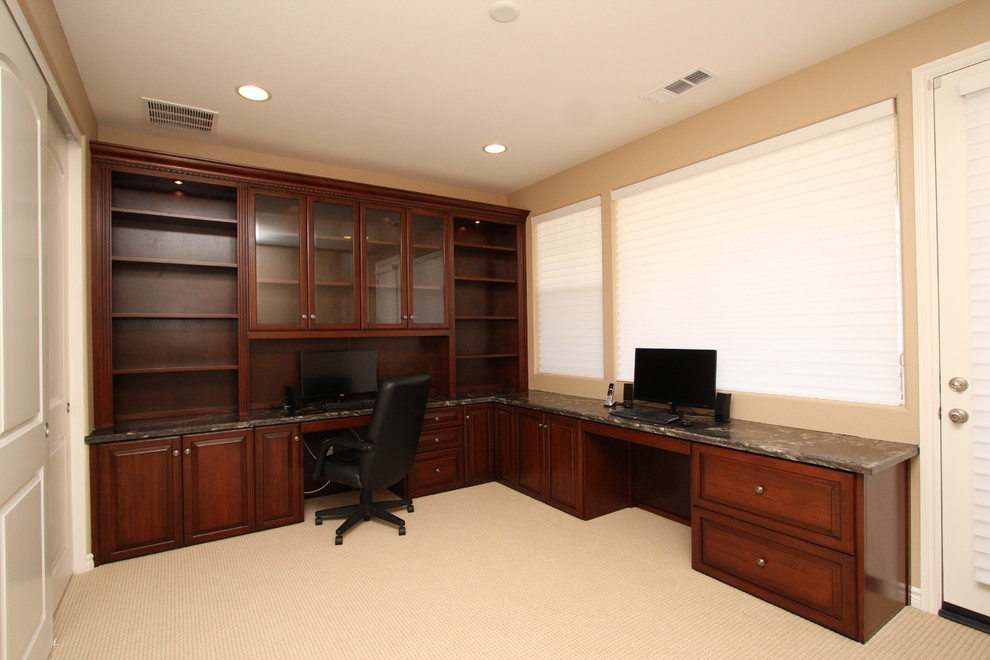 Custom Offices without Wallbeds - Transitional - Home Office - Orange ...