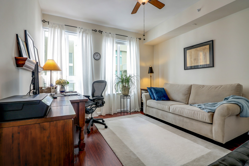 Dadeland Two Bedroom Condo Design - Traditional - Home Office - Miami ...