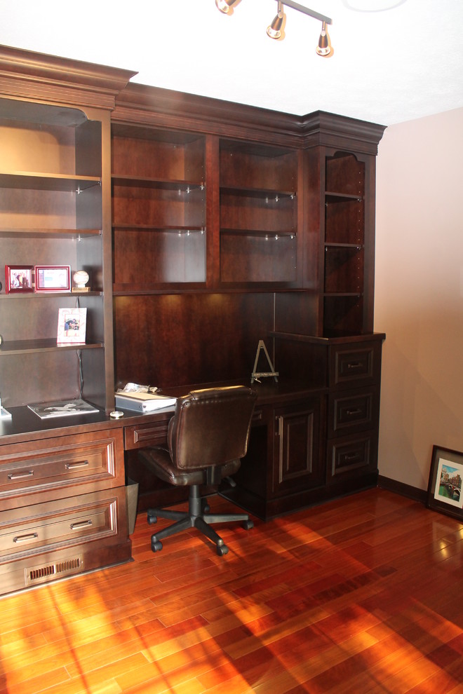 Dark Wood Home Office - Traditional - Home Office - Other - by CABINET ...