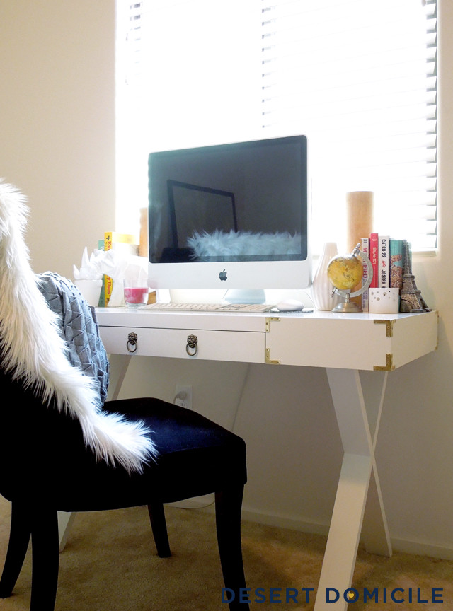 DIY Campaign Style Desk - Contemporary - Home Office - Other | Houzz