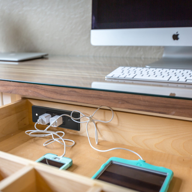 Docking Drawer Blade - Desk In-Drawer Outlets - Contemporary - Home ...
