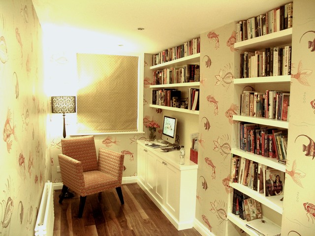 Dwarf units and floating shelves - Contemporary - Home Office - London ...