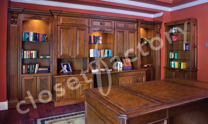 European Style wood office - Traditional - Home Office - Los Angeles ...