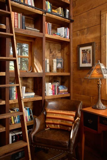 Evergreen Treehouse - Rustic - Home Office - Denver - by Missy Brown ...