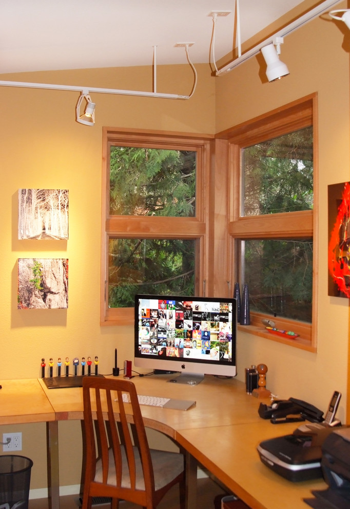 Family Workspace - Traditional - Home Office - Seattle - by T2 Design ...