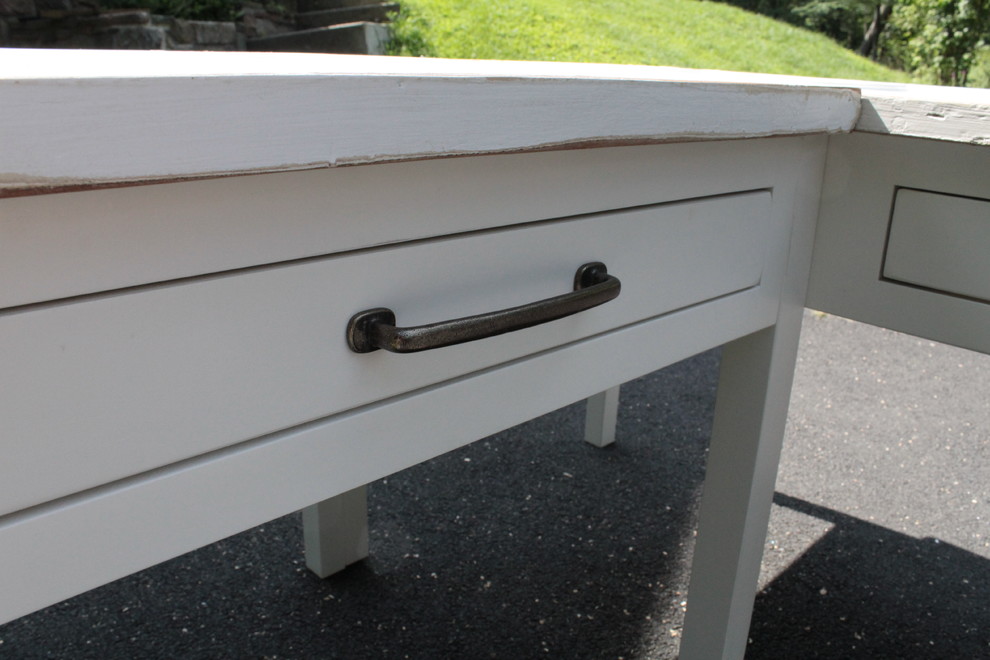 Farmhouse Door Desk - Traditional - Home Office - New York - by ...