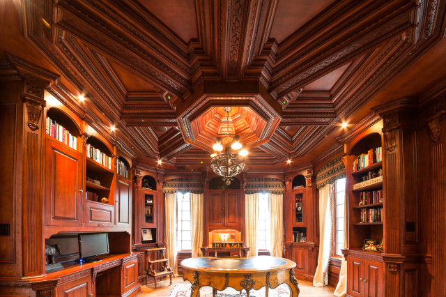 Formal library II - Traditional - Home Office - New York - by Indecor ...