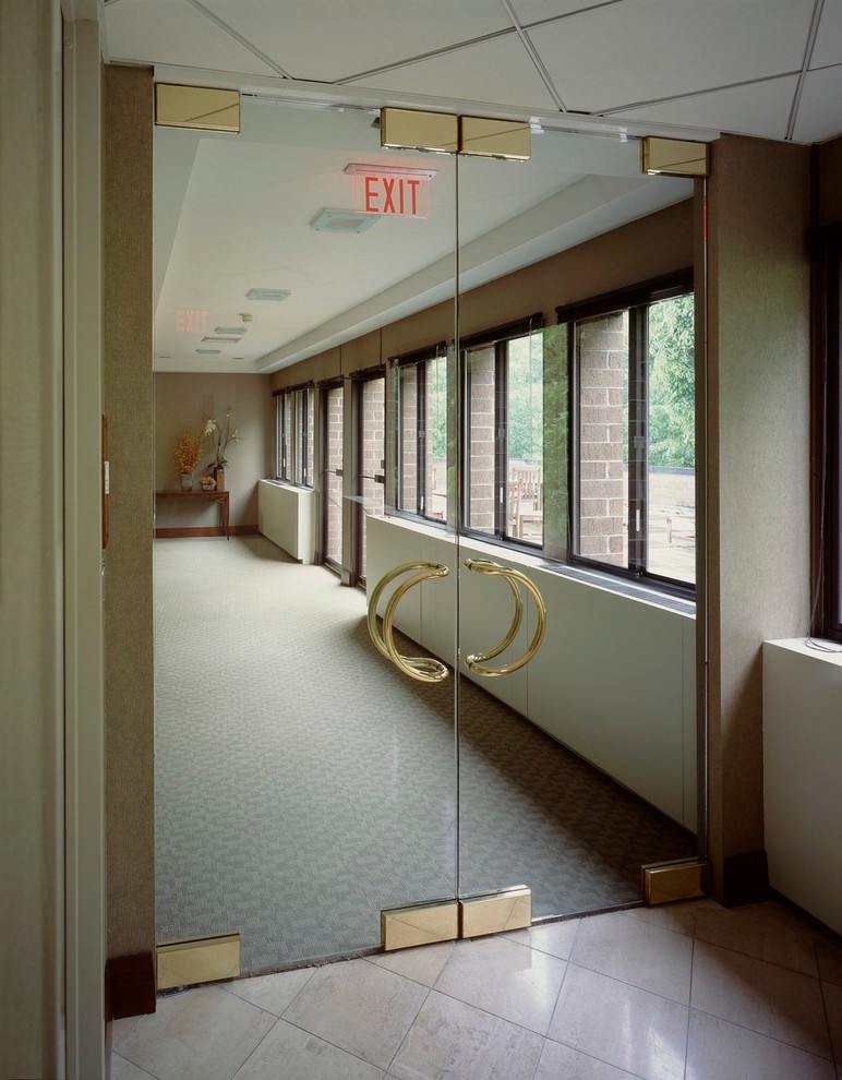 Frameless Office & Conference Rooms - Contemporary - Home Office - New ...