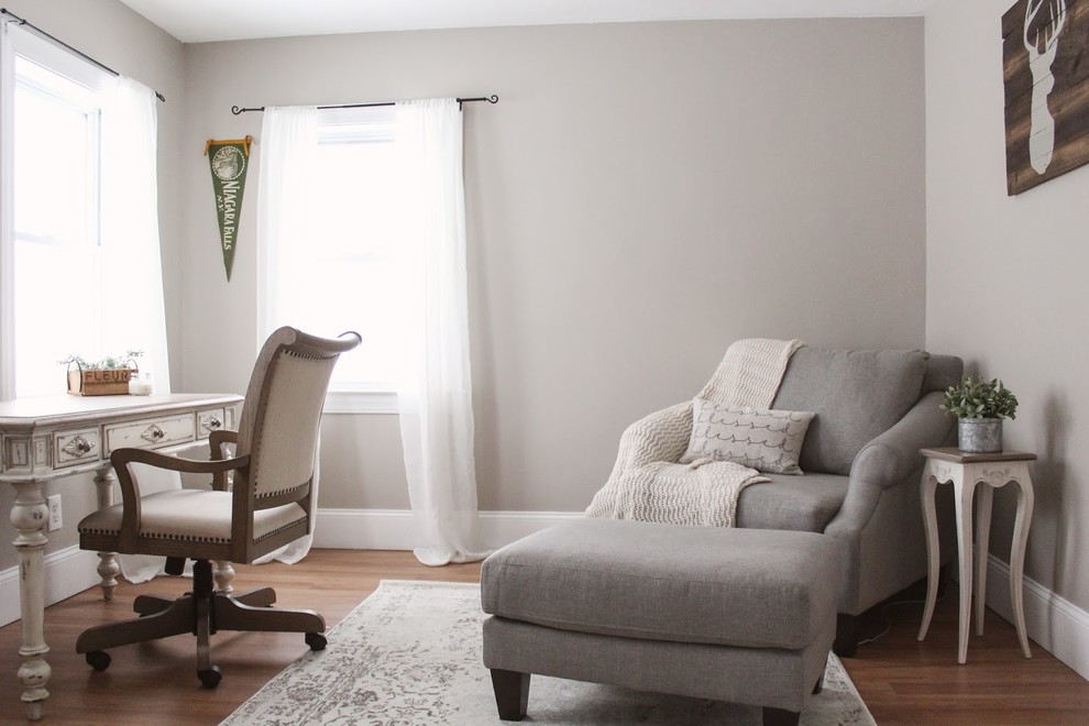 French Country Farmhouse Study - Farmhouse - Home Office - New York ...