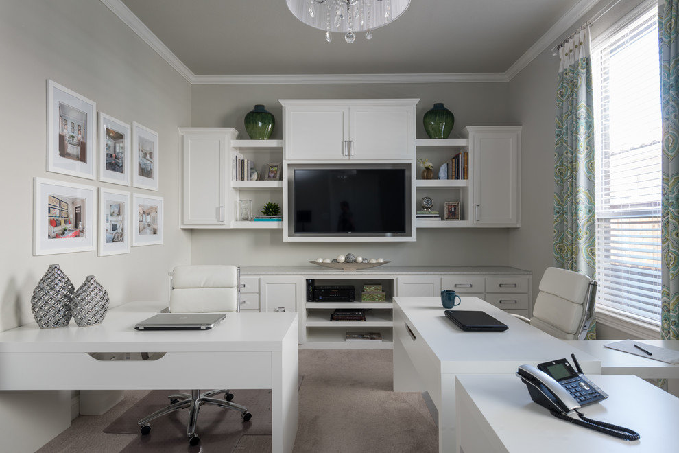 FUNCTIONAL HOME OFFICE - Frisco, Texas - Transitional - Home Office ...
