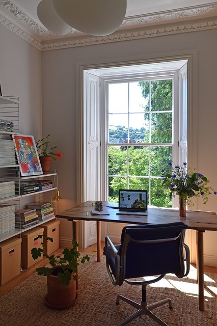 Georgian Home Office Georgian Partners Desk With Leather Top